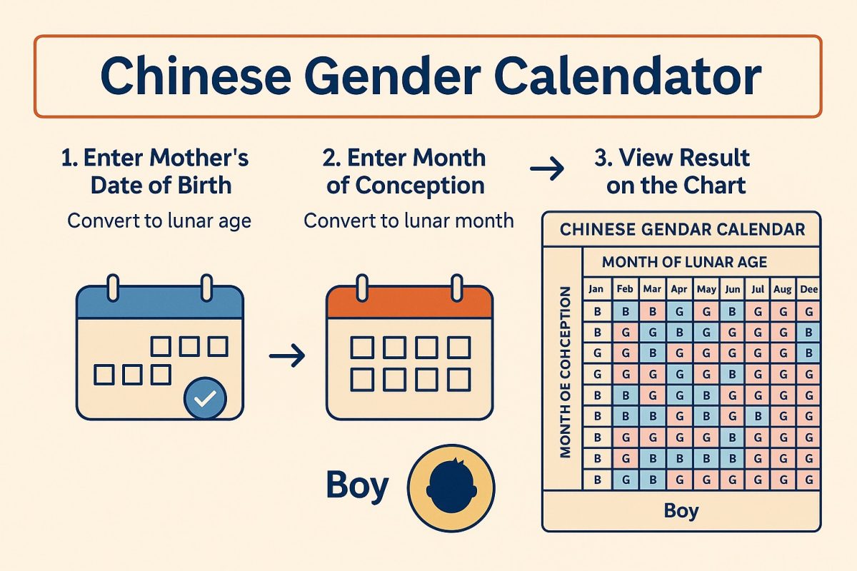 Chinese Gender Calendar Calculator - HopTraveler.com